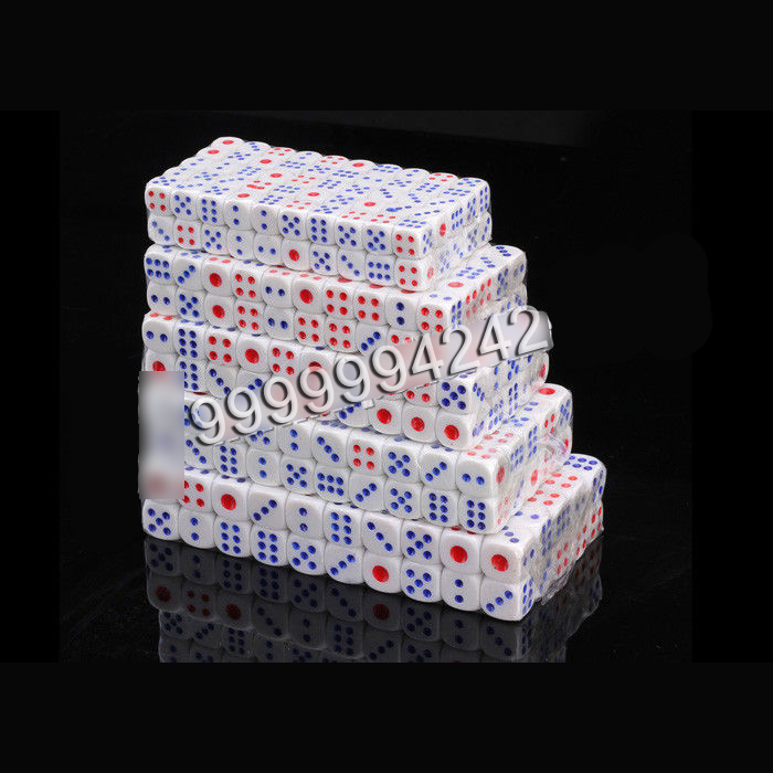 Famous Gamble Cheat Dice 14mm Casino Magic Dice With Liquid Mercury