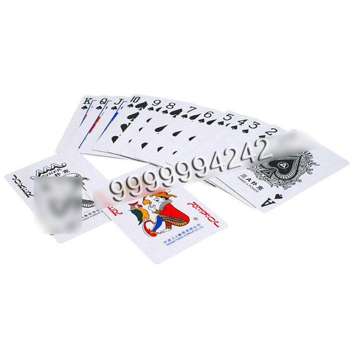 Red Blue Original Paper Cheat Playing Cards Bridge Size For Poker Analyzer